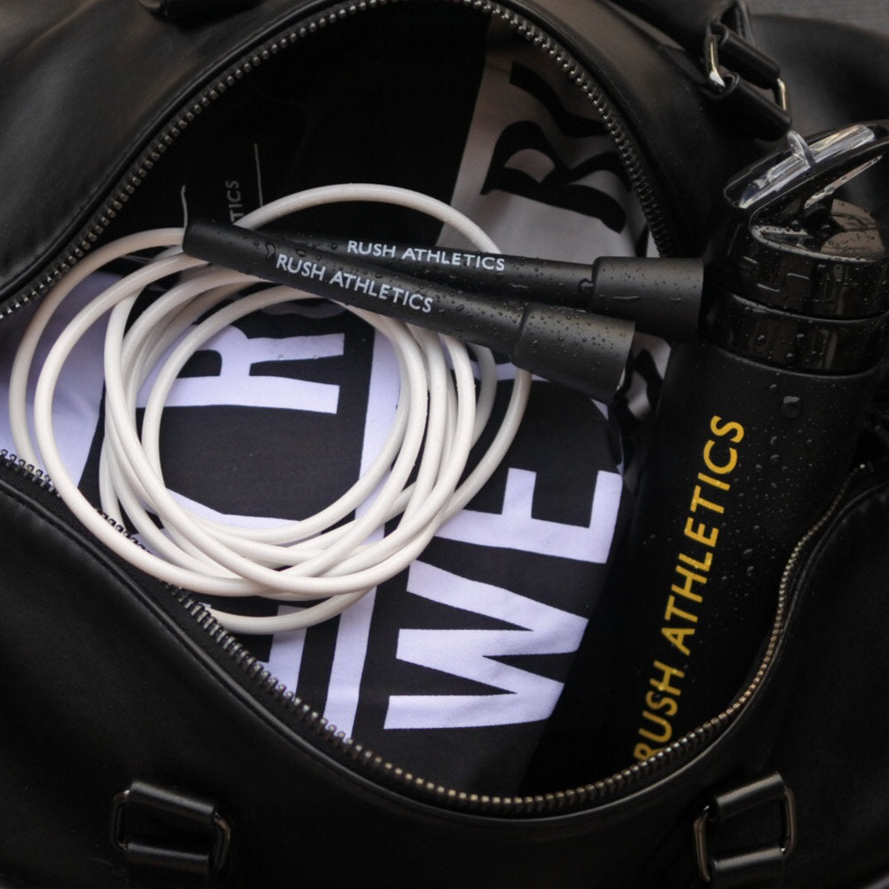 RA SPEED ROPE - BLACK / WHITE – Rush Athletics